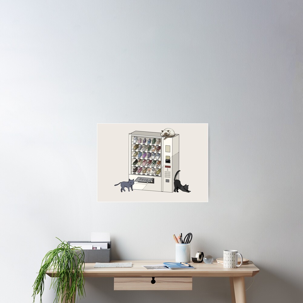 "Vending Machine" Poster by jookietea | Redbubble