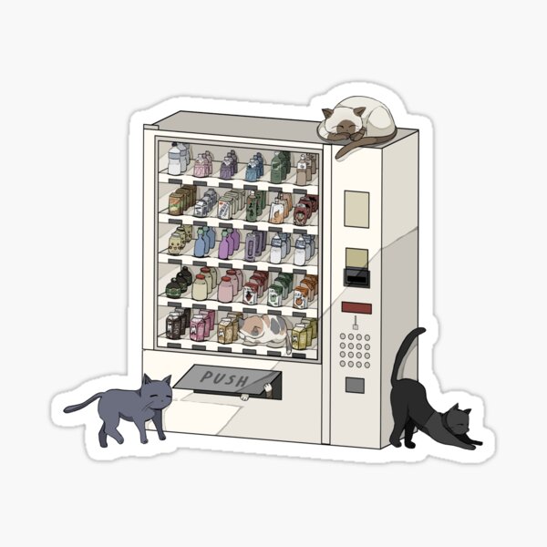 "Vending Machine" Sticker for Sale by jookietea | Redbubble