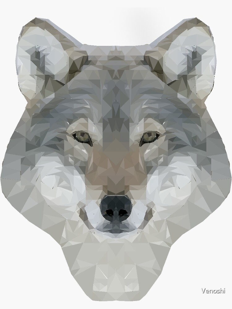 "Wolf Art" Sticker for Sale by Venoshi | Redbubble