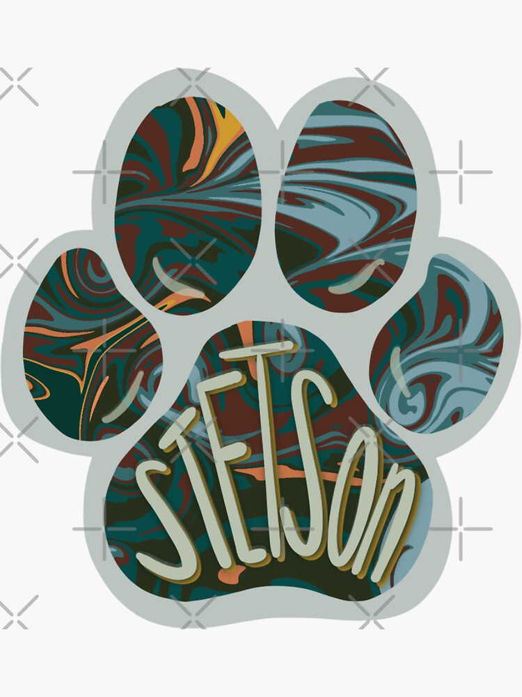 "Custom Pet Name Sticker" Sticker for Sale by Abloggincrow | Redbubble