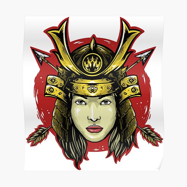 "Samurai woman" Poster by Sasha-Arts | Redbubble