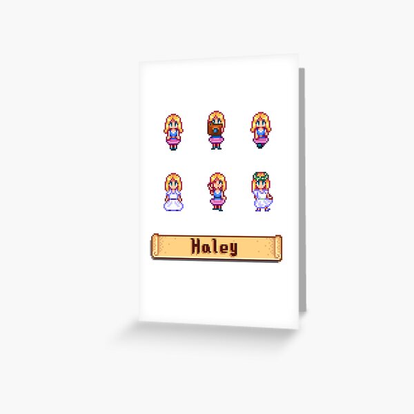 "Stardew Valley Sprites - Haley" Greeting Card by kathdvd | Redbubble