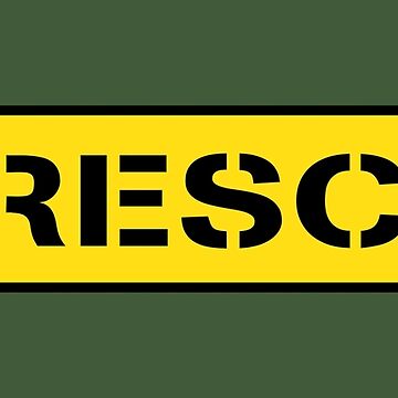 "Rescue Warning" Sticker for Sale by CitizenAwear | Redbubble
