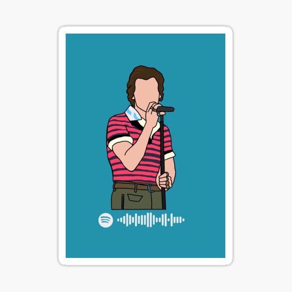 Cherry Harry Styles Spotify Code Stickers | Redbubble
