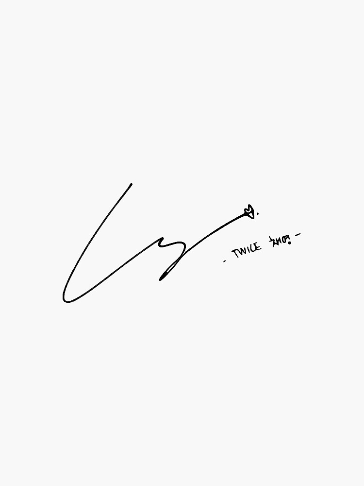 "TWICE CHAEYOUNG SIGNATURE" Sticker for Sale by buenojulian | Redbubble
