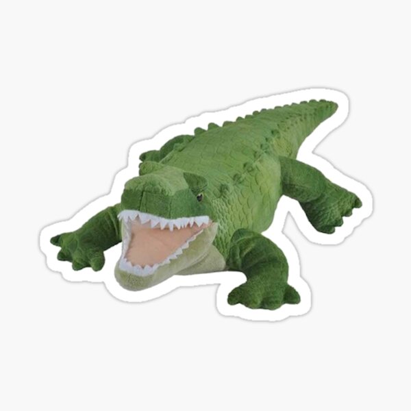 ""Ahhhhh" Alligator Plush" Sticker for Sale by A-GatorGoods | Redbubble