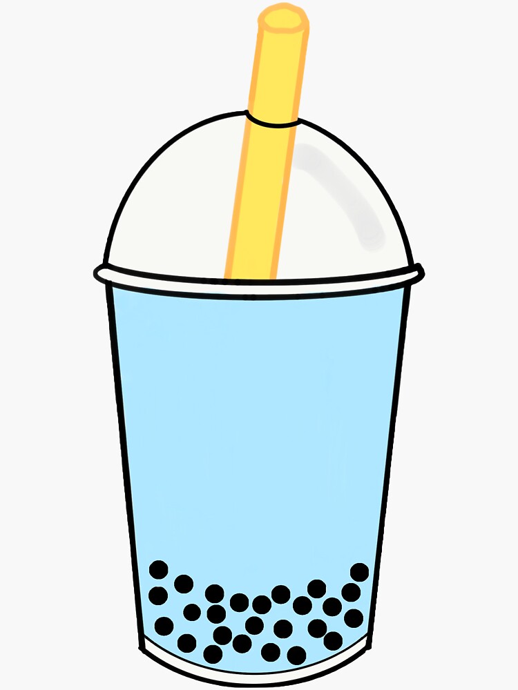 "Blue Boba Tea" Sticker for Sale by LoloCreations | Redbubble