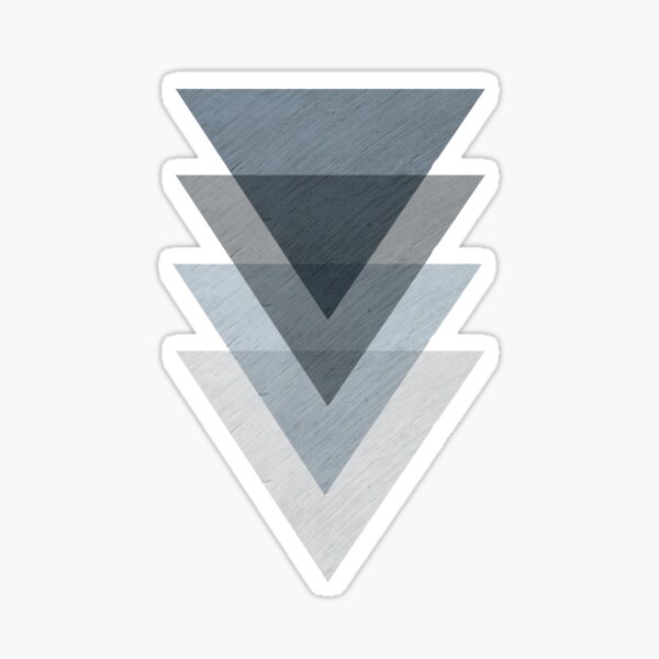 "Blue Triangles" Sticker for Sale by cpomponio | Redbubble