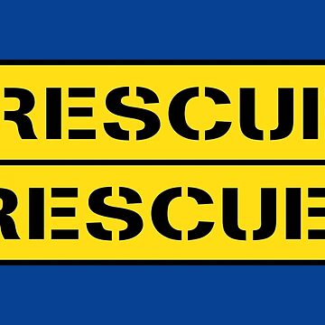 "Rescue Warning: Both directions" Sticker for Sale by CitizenAwear ...