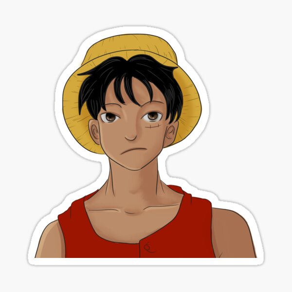 "Straw hat luffy" Sticker for Sale by ShinArts | Redbubble