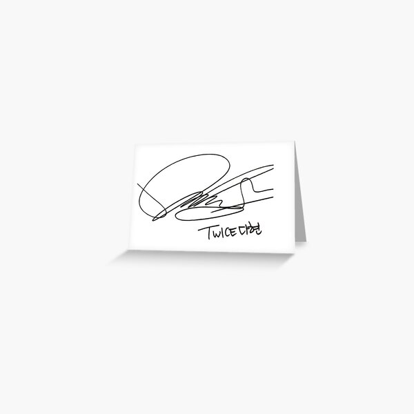 "TWICE DAHYUN SIGNATURE" Greeting Card by buenojulian | Redbubble