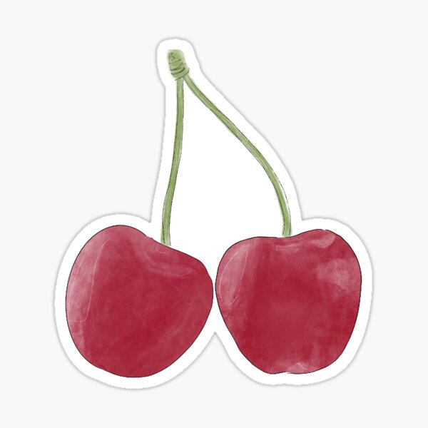 "Cherry " Sticker by livehappily | Redbubble