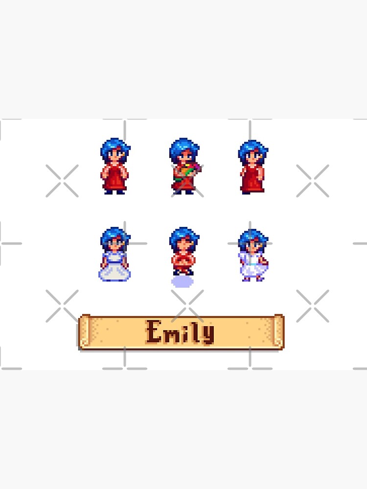 "Stardew Valley Sprites - Emily" Mask for Sale by kathdvd | Redbubble