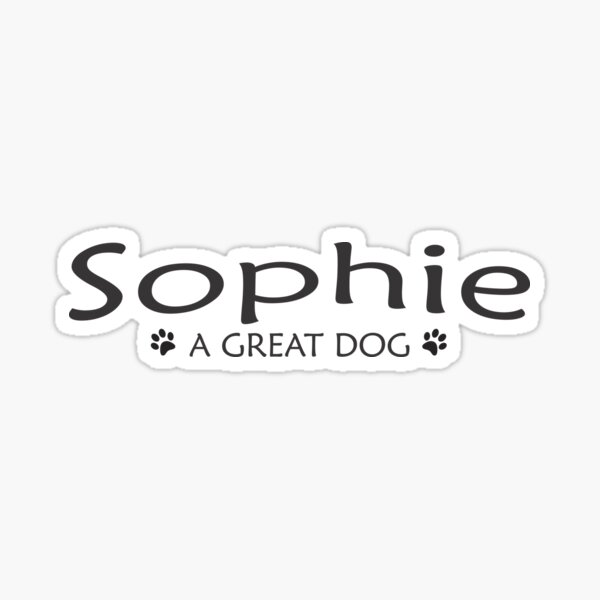 "SOPHIE" Sticker for Sale by dhajr | Redbubble