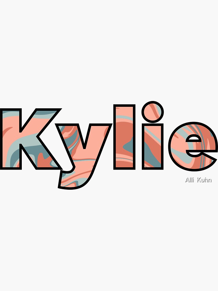"Kylie Custom Name" Sticker for Sale by allimarie07 | Redbubble