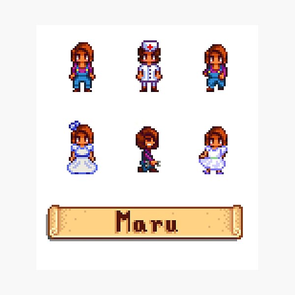 "Stardew Valley Sprites - Maru" Photographic Print for Sale by kathdvd ...