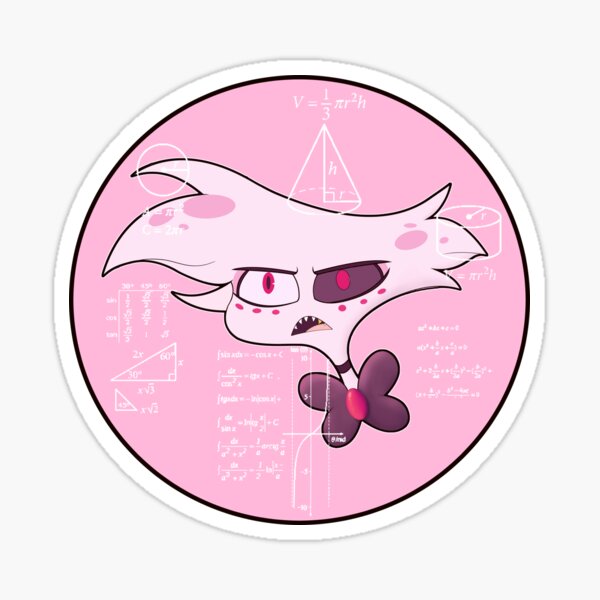 "Confused Math Angel Dust" Sticker by keaderi | Redbubble