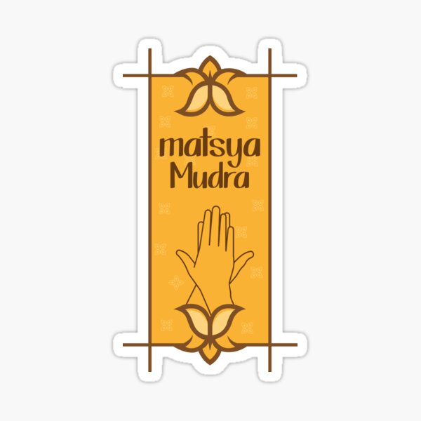 "Matsya-Mudra" Sticker for Sale by Ashit | Redbubble