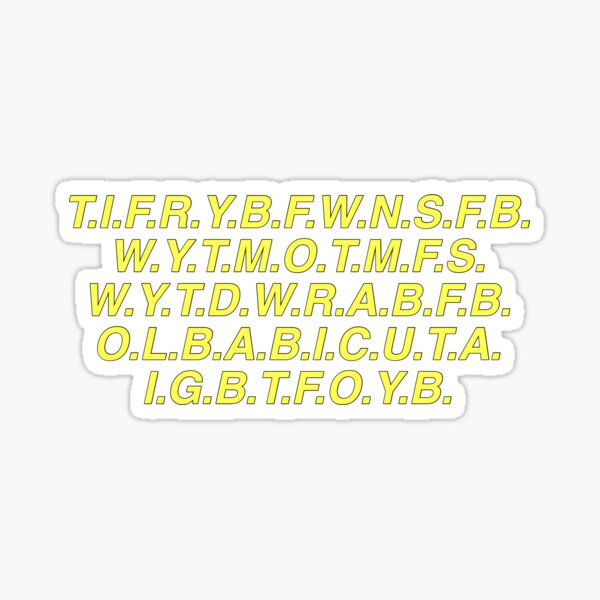 Pegatina con la obra «THIS IS FOR RACHEL! Acronyms. TIKTOK MEME» de ...