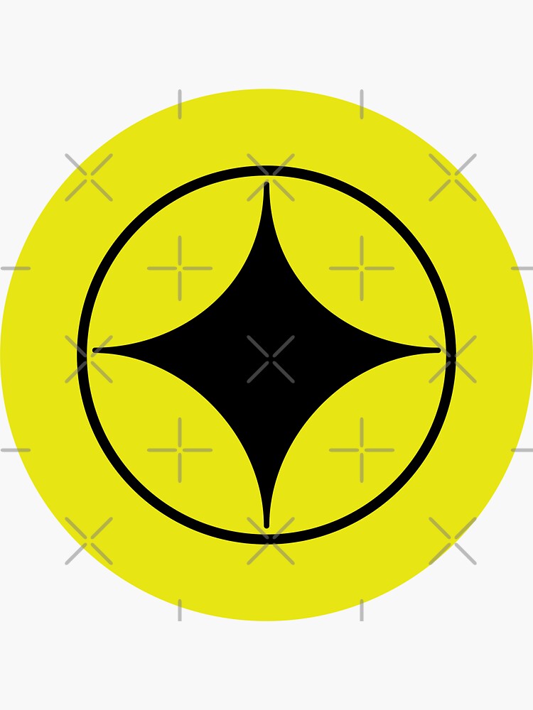 Pegatina «Towa Hololive Vtuber - Insignia de botón amarillo brillante ...