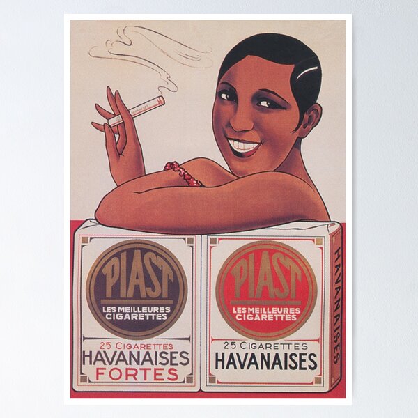 "Josephine Baker Cigarettes, Vintage Poster" Poster for Sale by ...