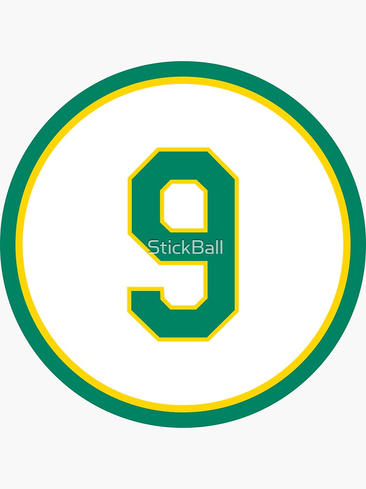 "Reggie Jackson #9 Jersey Number" Sticker for Sale by StickBall | Redbubble