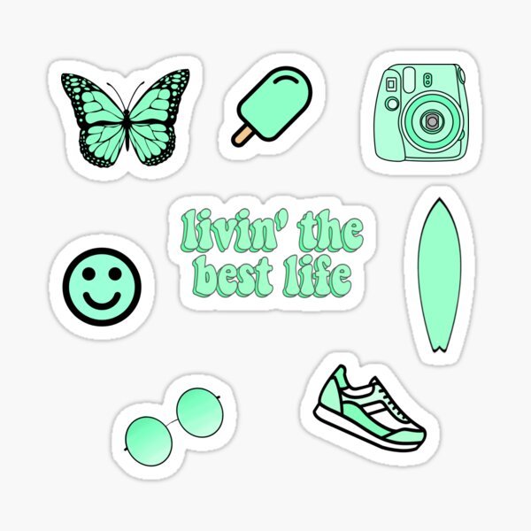 "mint sticker pack" Sticker for Sale by NicMar-designs | Redbubble