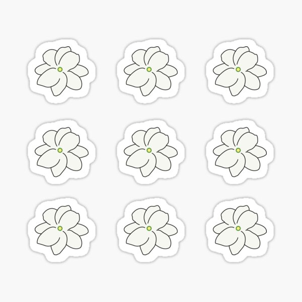 "Sampaguita Flowers Pack" Sticker for Sale by mereng | Redbubble