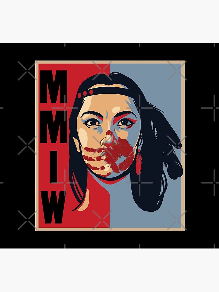 "MMIW Awareness Native American Woman Artwork For The Missing and ...