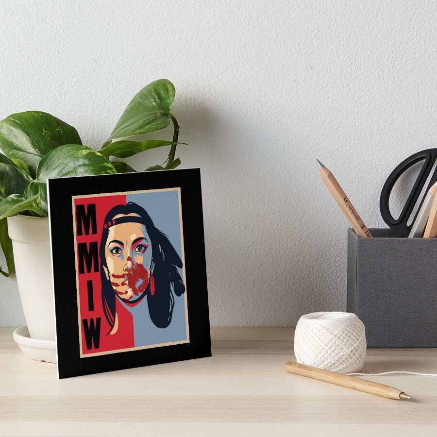 "MMIW Awareness Native American Woman Artwork For The Missing and ...