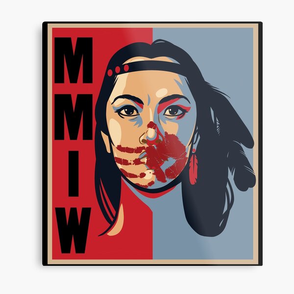"MMIW Awareness Native American Woman Artwork For The Missing and ...