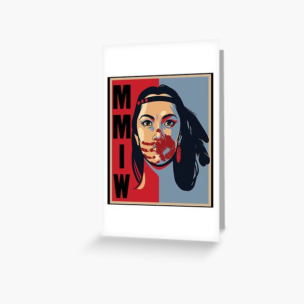 "MMIW Awareness Native American Woman Artwork For The Missing and ...