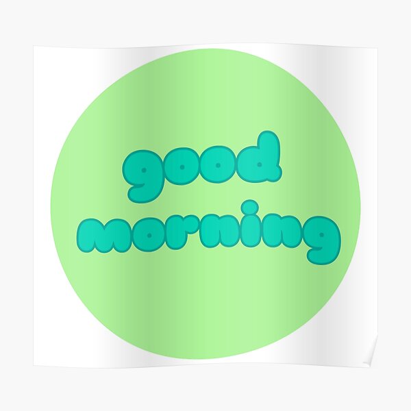 ""Good Morning" Hippie Boho Aesthetic Print" Poster for Sale by ...