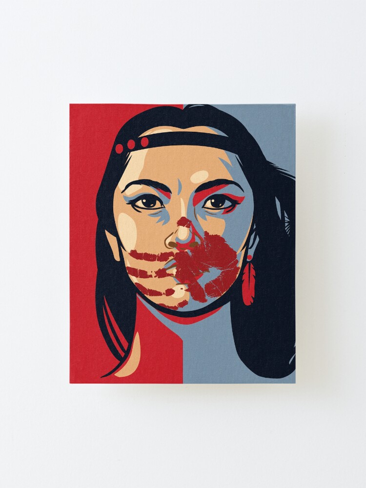 "MMIW Awareness Native American Woman Artwork For The Missing and ...