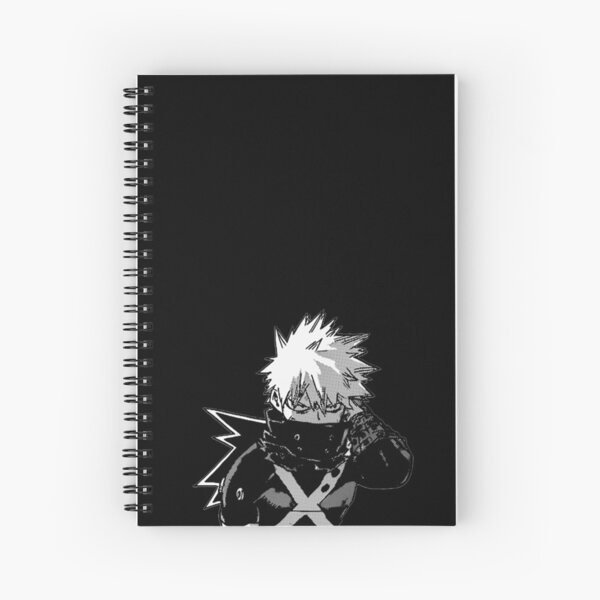 "KATSUKI BAKUGO (BLACK)" Spiral Notebook by gofo21 | Redbubble