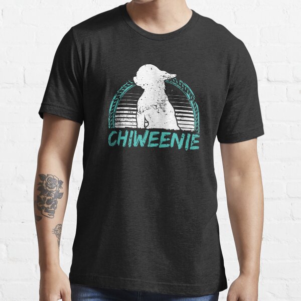 "Cute Retro Chiweenie Silhouette Gift design for Chiweenies product" T ...
