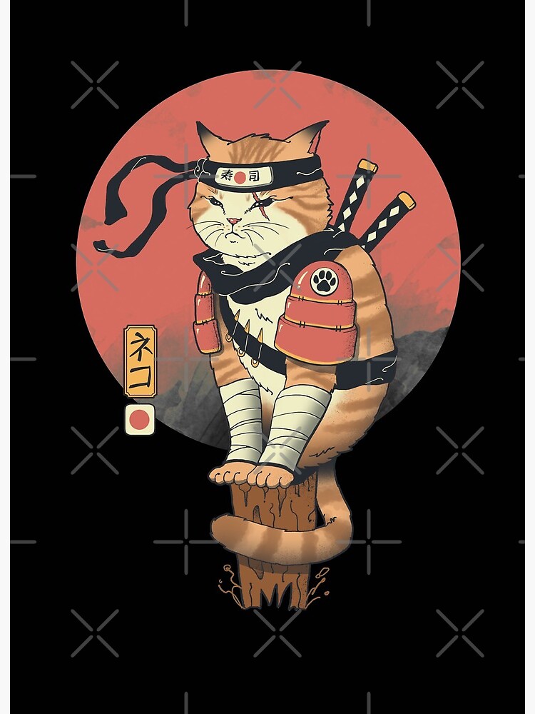 "Shinobi Cat" Art Board Print for Sale by vincenttrinidad | Redbubble