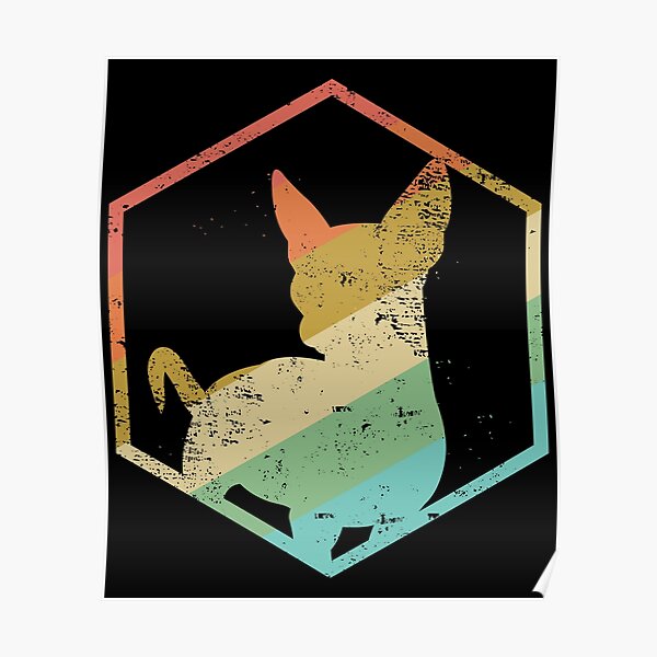 "Cute Retro Chiweenie Silhouette Gift design for Chiweenies print ...