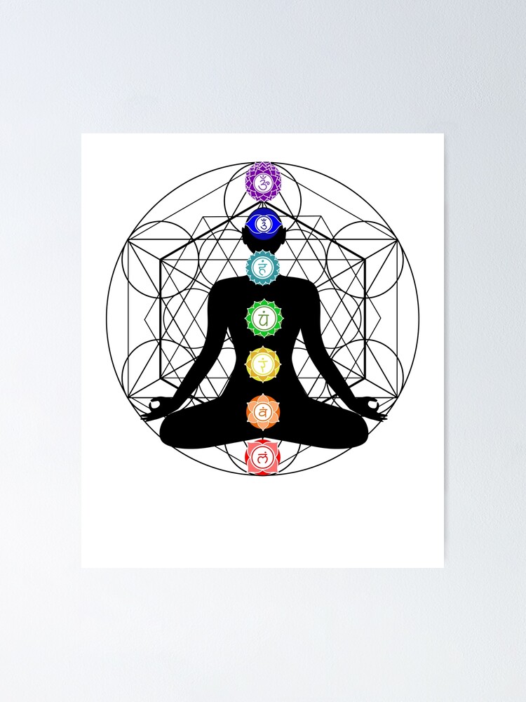 "Sacred Geometry with the 7 chakras" Poster by Please2882 | Redbubble