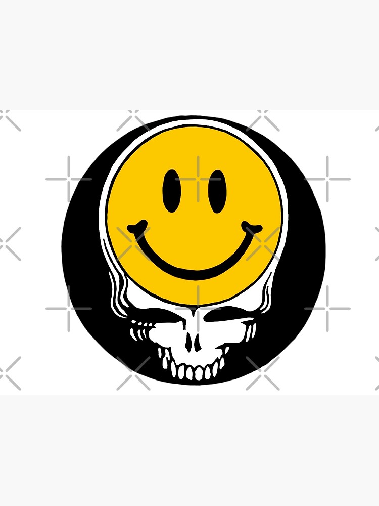 "Skull Smiley Face" Art Print by harleydraws | Redbubble