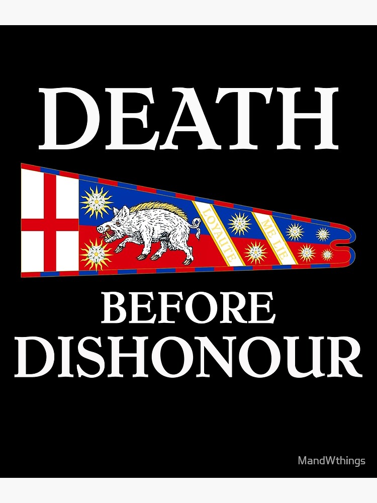 "Richard III Death before Dishonour" Poster for Sale by MandWthings ...