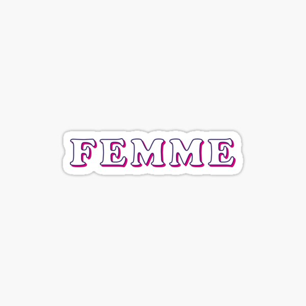 "pink purple femme sticker" Sticker for Sale by theianfox | Redbubble