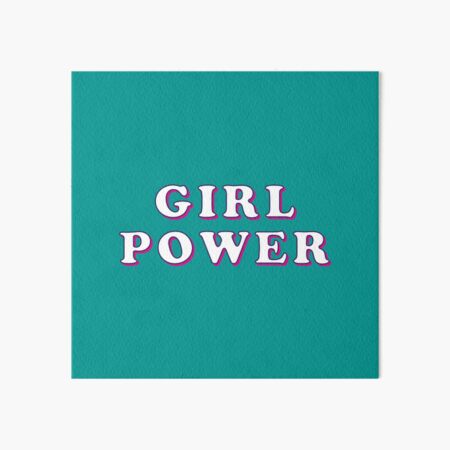 "Pink purple Girl Power sticker" Art Board Print for Sale by theianfox ...