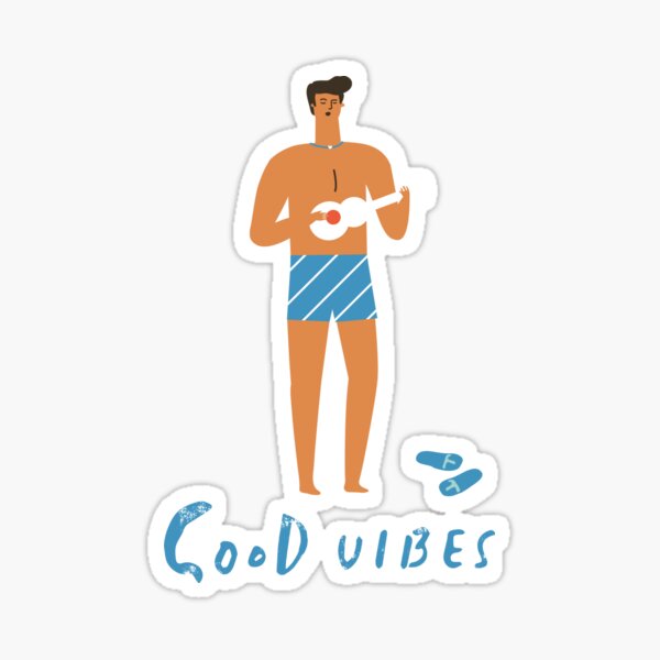 "Good vibes summer vacation" Sticker for Sale by 0kay-co | Redbubble