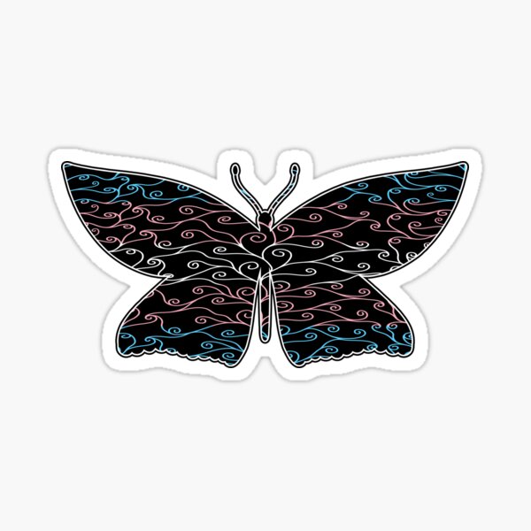 "Swirls and Silk - Transgender Flag" Sticker for Sale by StephOBrien ...