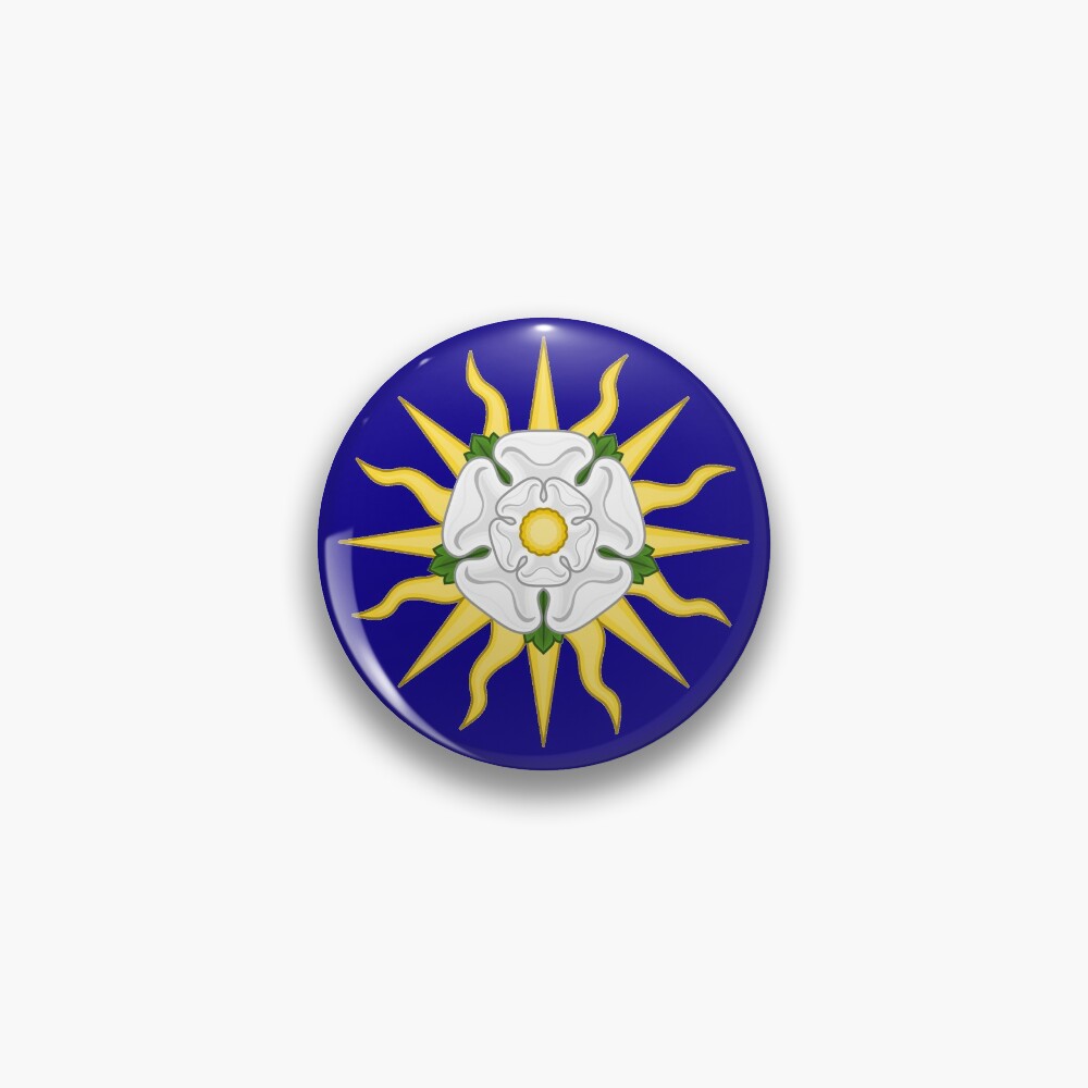 "Sunne in Splendour" Pin for Sale by MandWthings | Redbubble