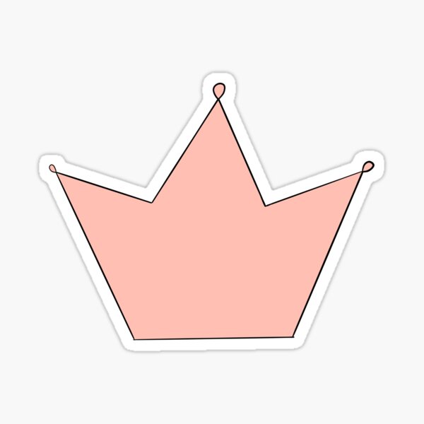 "Aesthetic Pink Crown" Sticker for Sale by CaitlinCerys | Redbubble