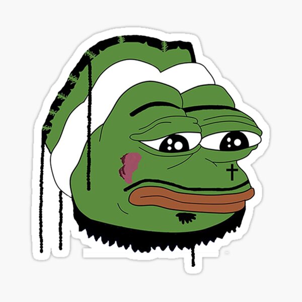 "pepe the frog asap yams" Sticker by torvix | Redbubble
