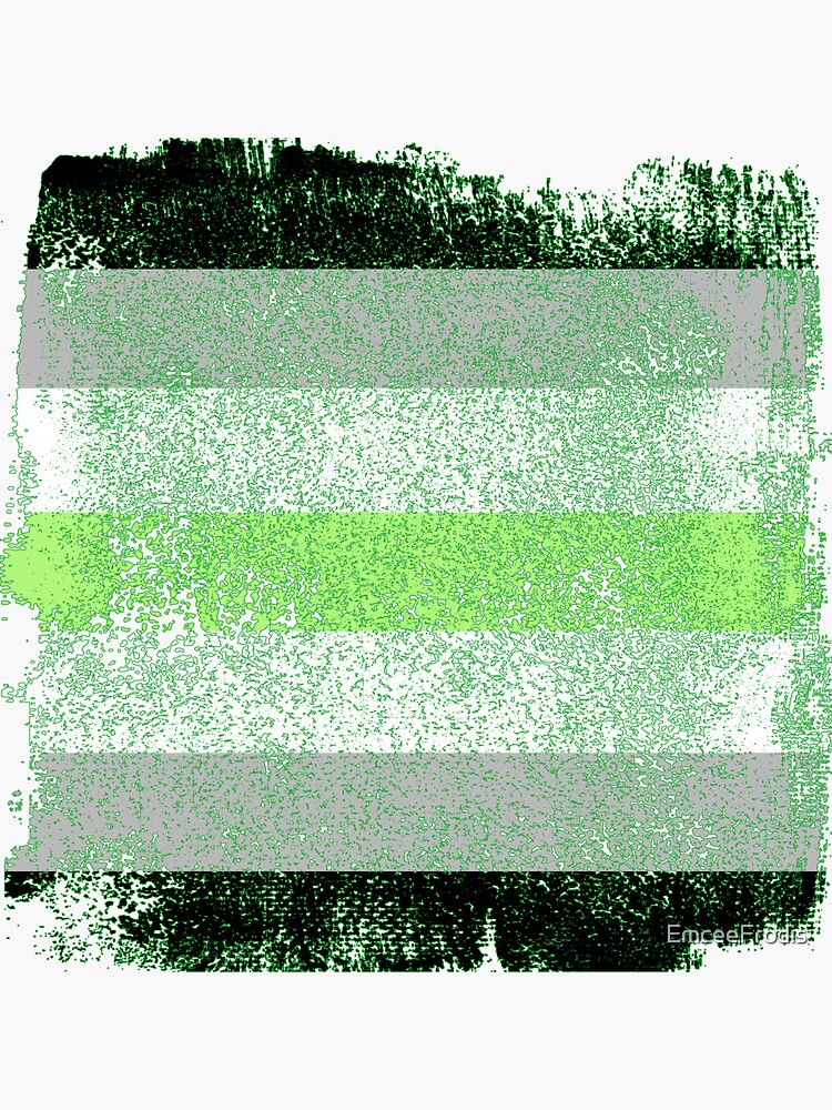 "Distressed Agender Pride Flag" Sticker for Sale by EmceeFrodis | Redbubble