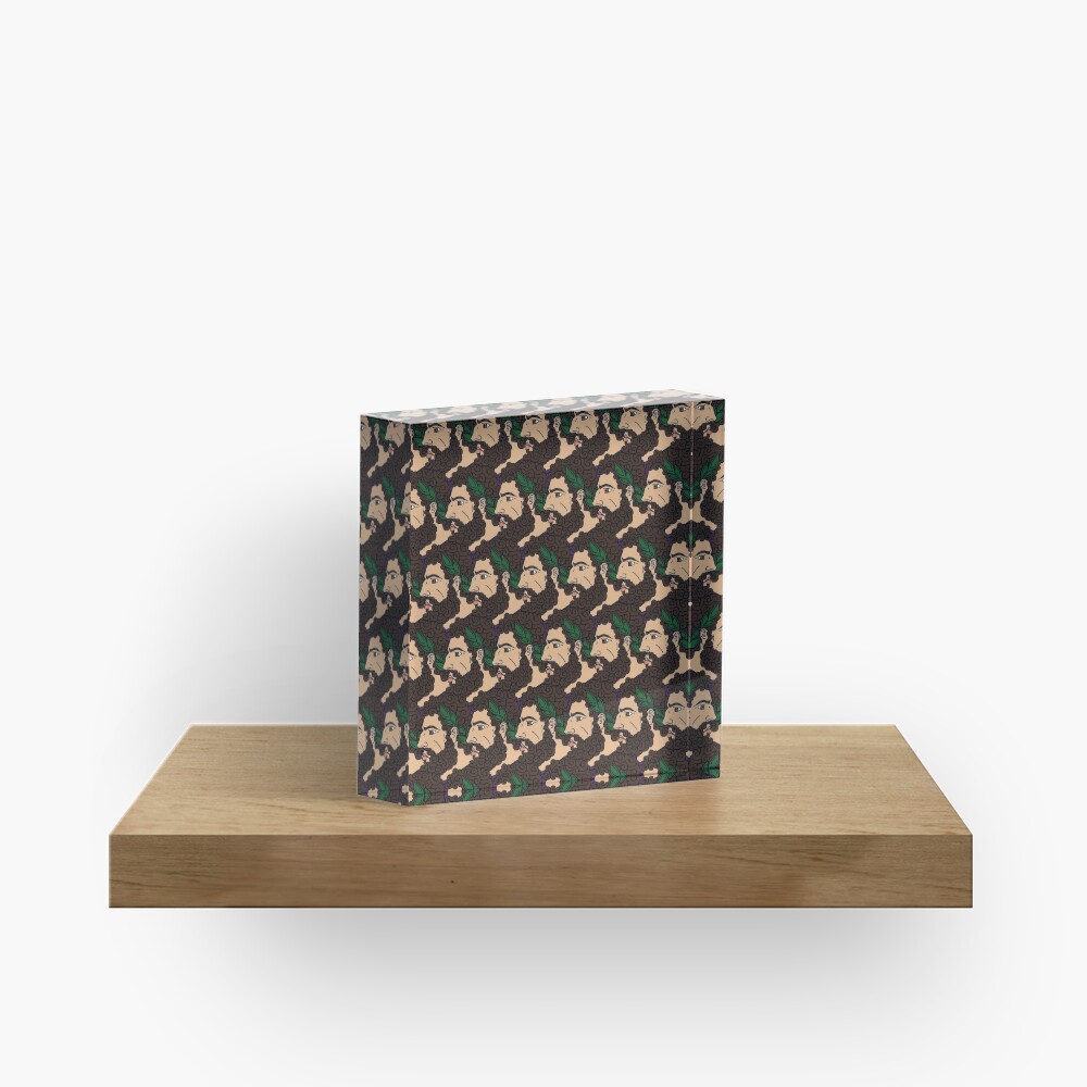 "Yes Chad Meme Mediterranean Gamer" Acrylic Block by EmoteBot | Redbubble